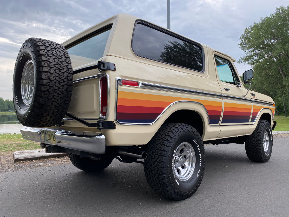 Retro Sunset Stripe Kit for Full-size 2 Door Bronco 1978-1996 – Montana ...