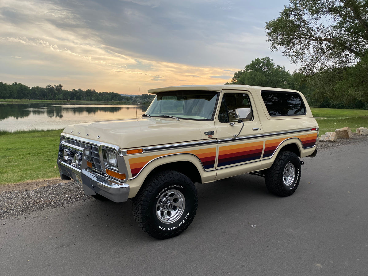Retro Sunset Stripe Kit for Full-size 2 Door Bronco 1978-1996 – Montana ...