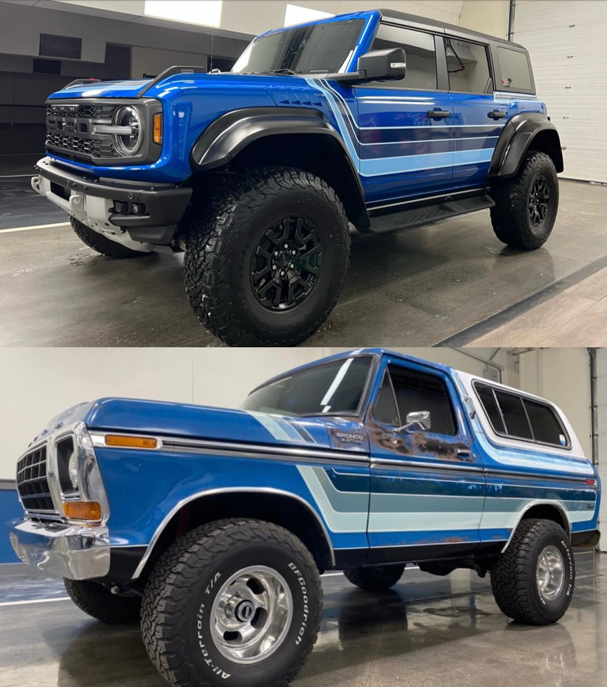 Bronco Raptor Stripe Kit Blue – Montana Broncos