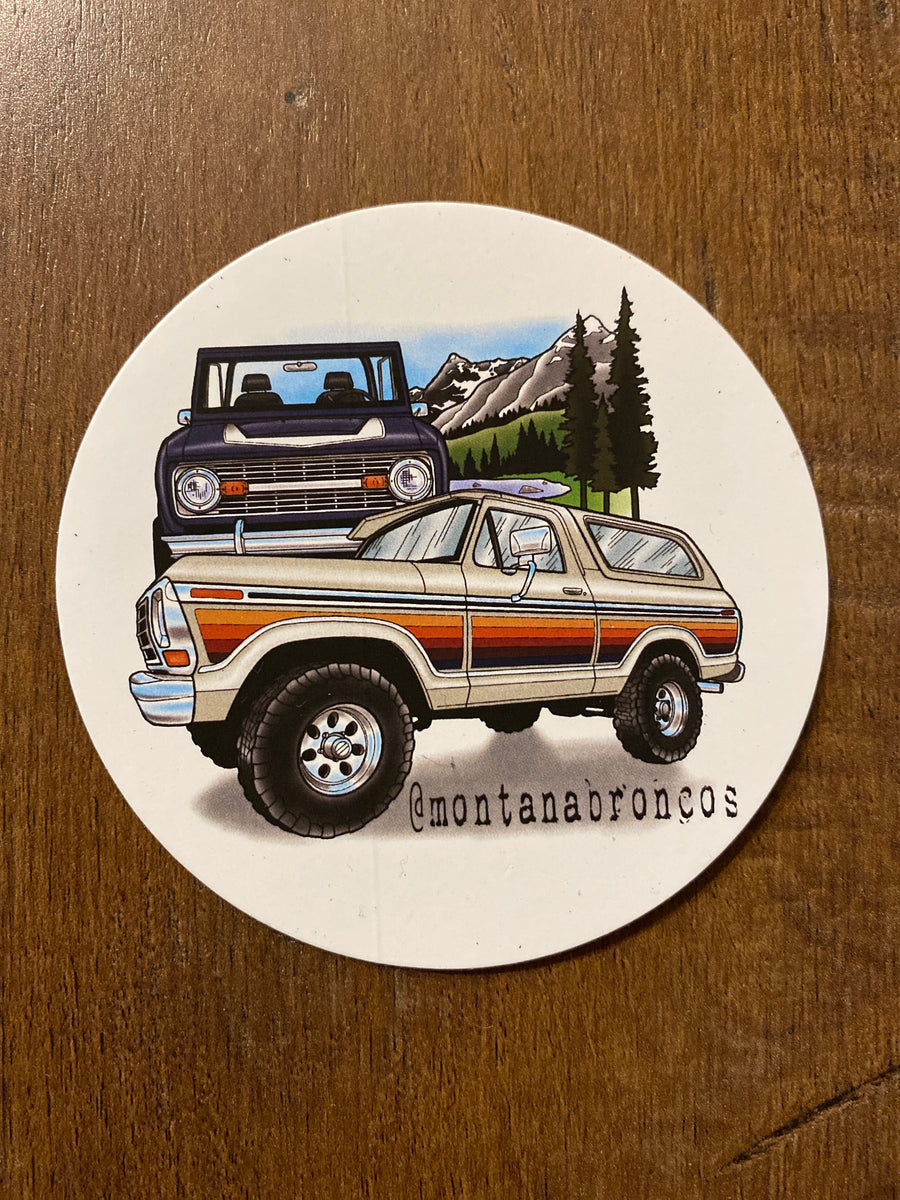 Decal- Original Montana Broncos
