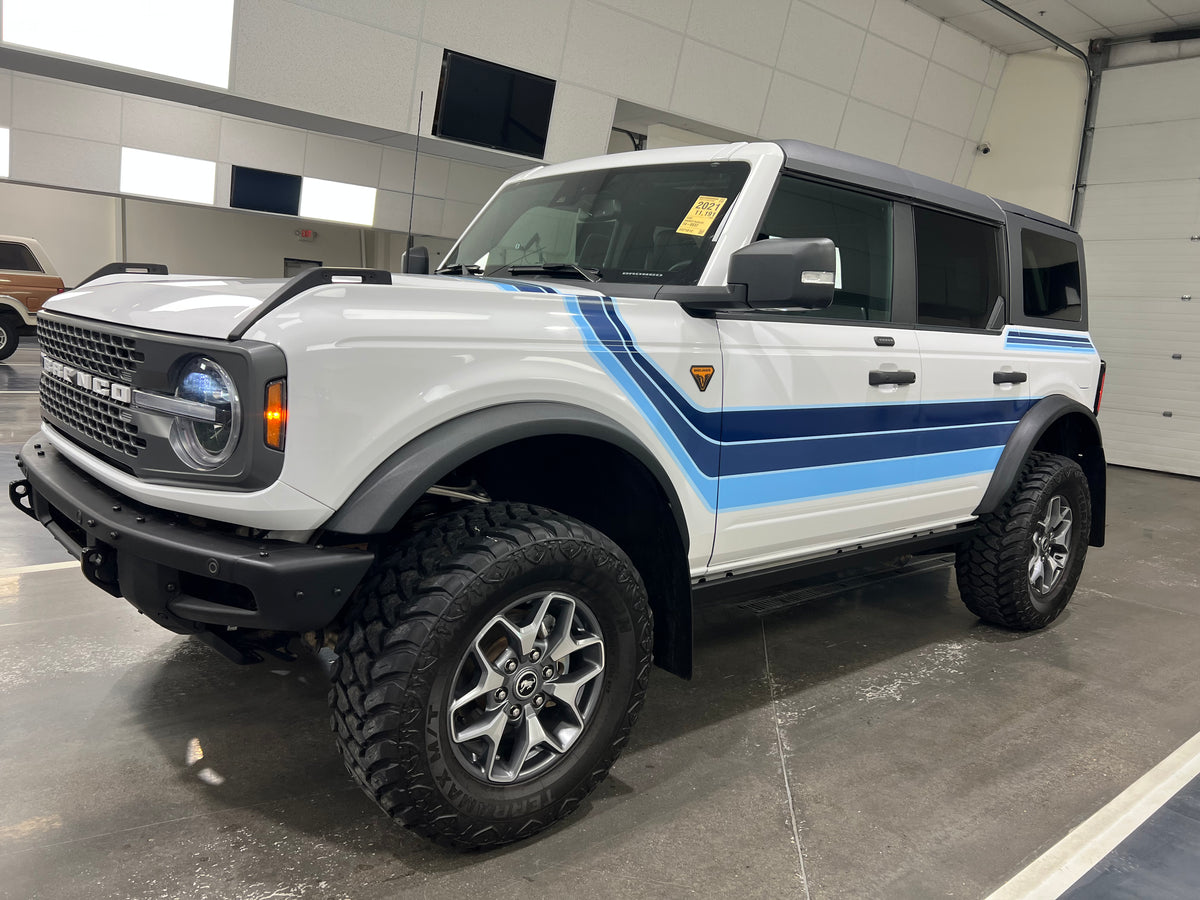 6th Gen Bronco “Cruisaire” stripe kit (straight hood stripe) – Montana ...